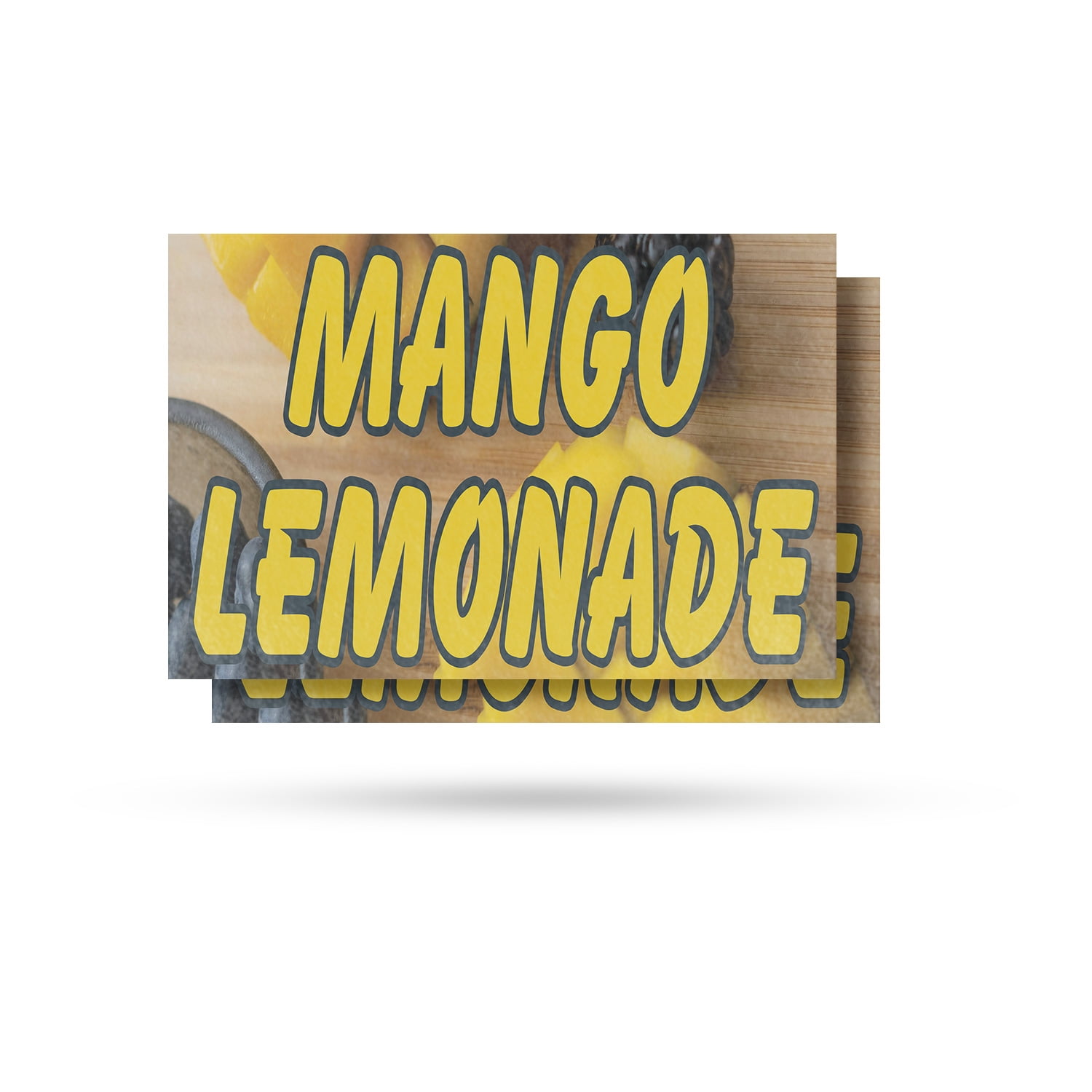 Mango Lemonade Vinyl Decal 2 Pack of 24 Inch x 36 Inch Weatherproof ...
