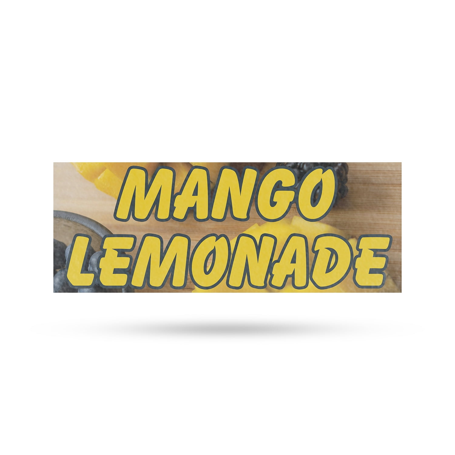 Mango Lemonade Vinyl Decal 36 Inch x 14 Inch Weatherproof Heavy-Duty ...