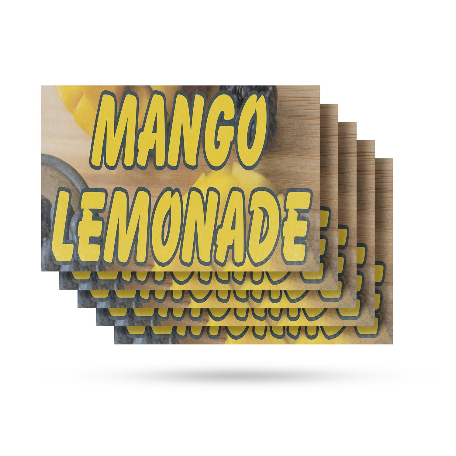 Mango Lemonade Vinyl Decal 5 Pack of 24 Inch x 36 Inch Weatherproof ...
