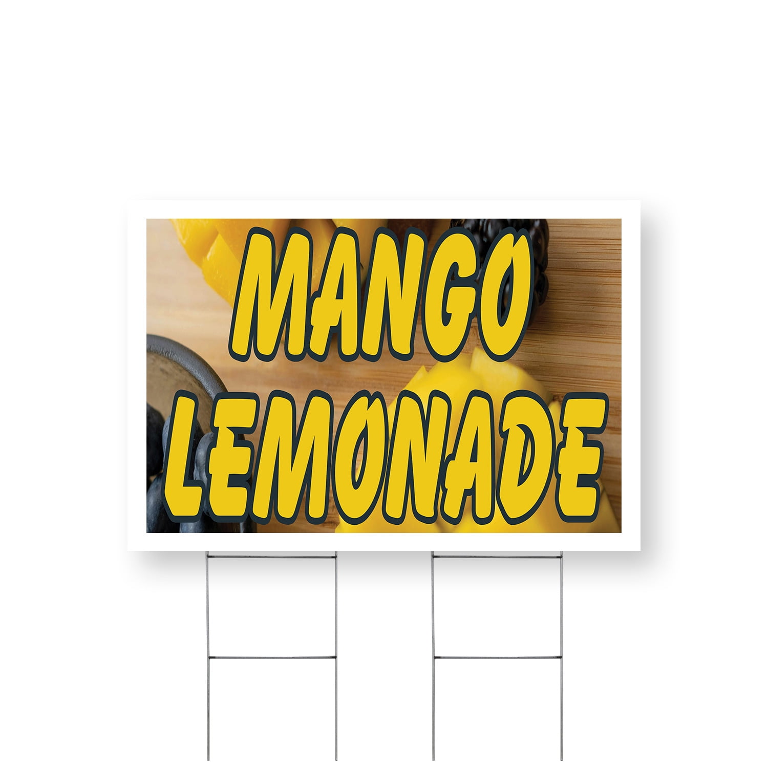 Mango Lemonade Yard Sign 24 Inch x 36 Inch Double Sided Weatherproof ...