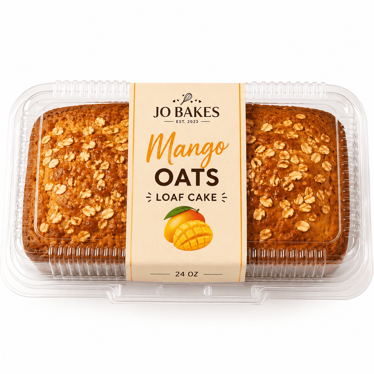 Mango Oat Limited Edition Loaf Cake, Moist Breakfast Cake, 24 oz - JO ...