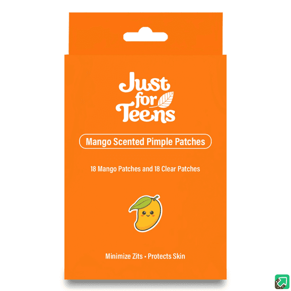 Just for Teens Hydrocolloid Pimple Patches for All Skin Types, 18 Clear ...