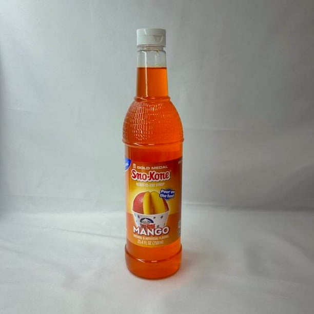 Mango Snow Cone Syrup (25 oz) - Sno-Treat Snow Cone Syrups for Shaved ...