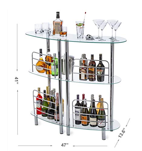 Mango Steam Bar Table for Home - Contemporary Modern Home Bar Unit ...