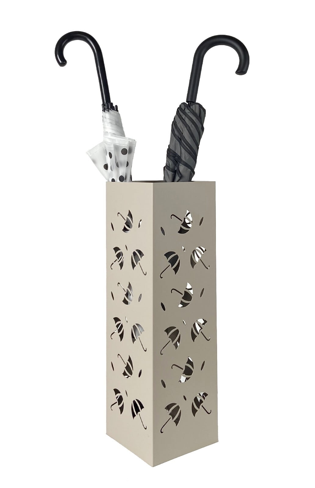 Mango Steam Metal Square Tall 19.5 Inch Umbrella Stand , Brollies Beige ...