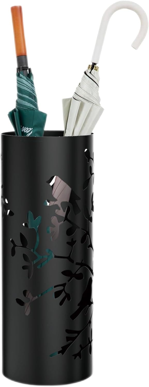 Mango Steam Round Cat Spiral Umbrella Stand 22" Tall, Black - Walmart.com