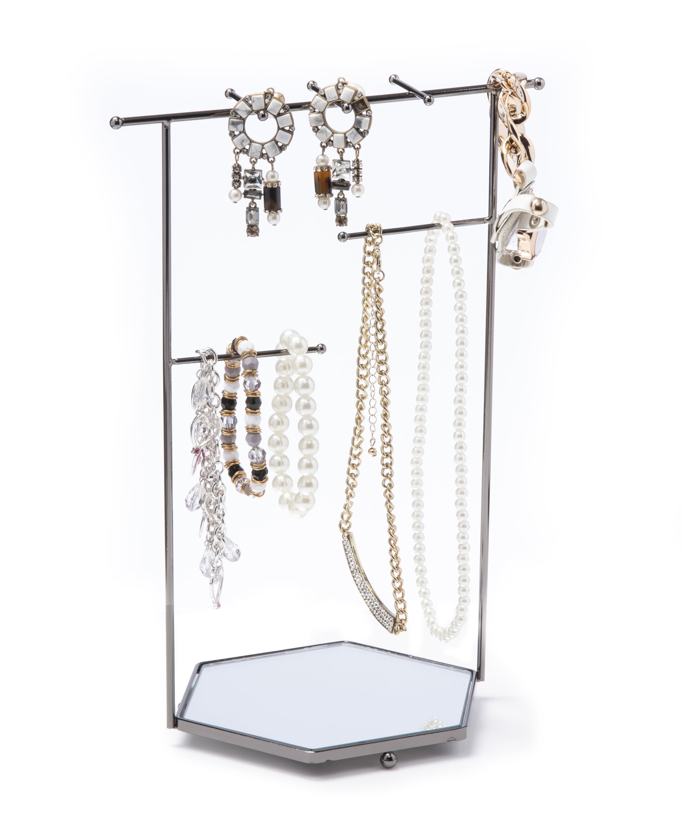 Mango Steam Tabletop Hexagon Jewelry Tower / Display Stand for ...