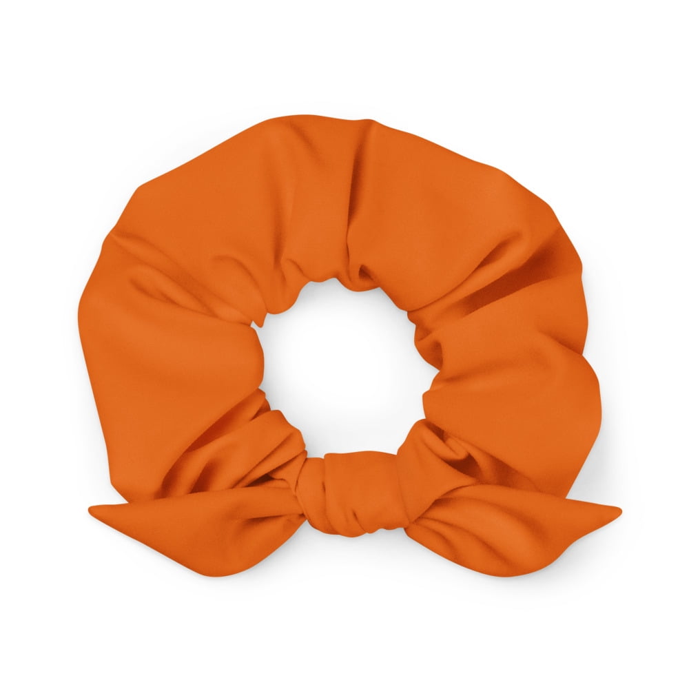 Mango Tango Orange Recycled Scrunchie (Ponytail Holder) - Walmart.com