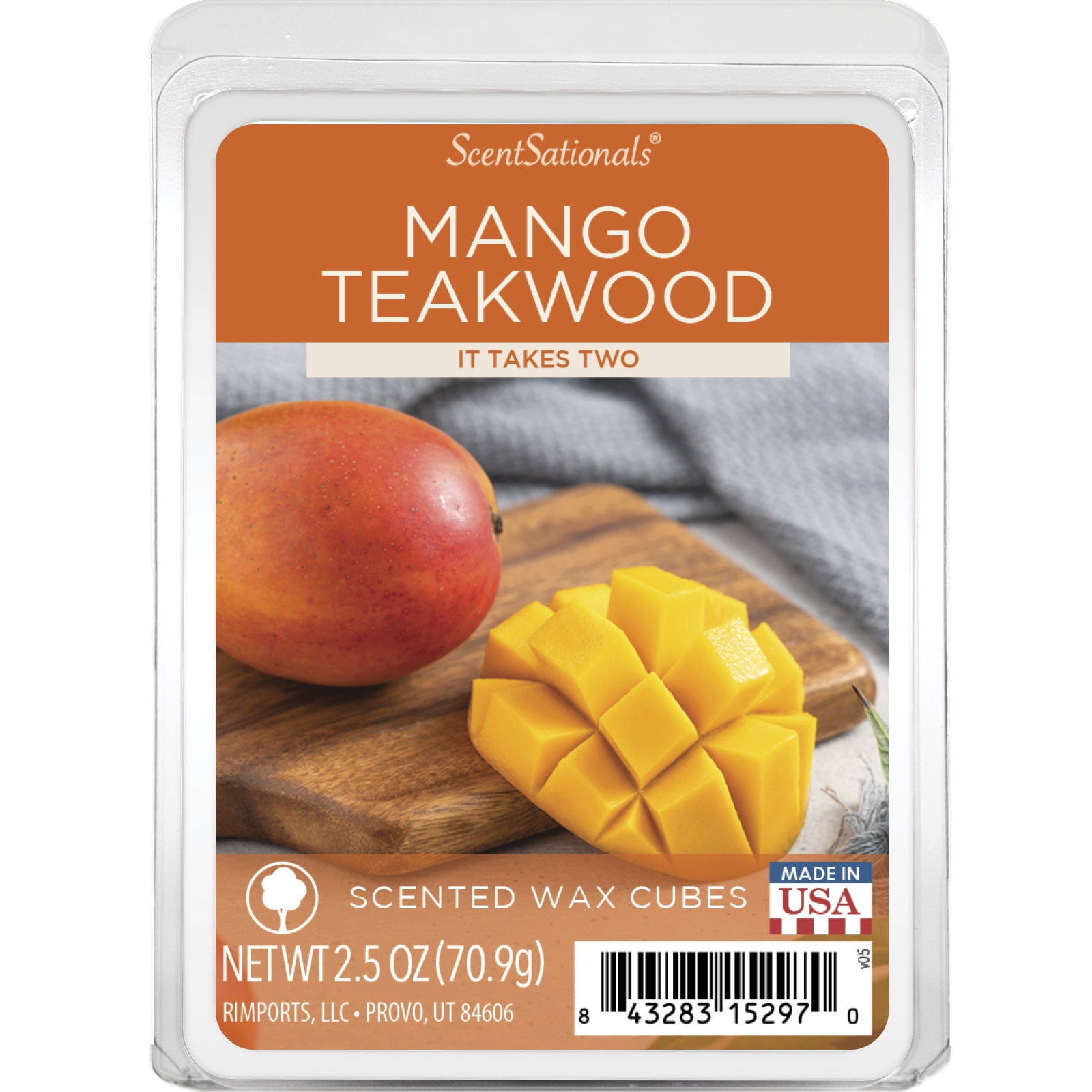 Mango Teakwood Scented Wax Melts, ScentSationals, 2.5 oz - Walmart.com