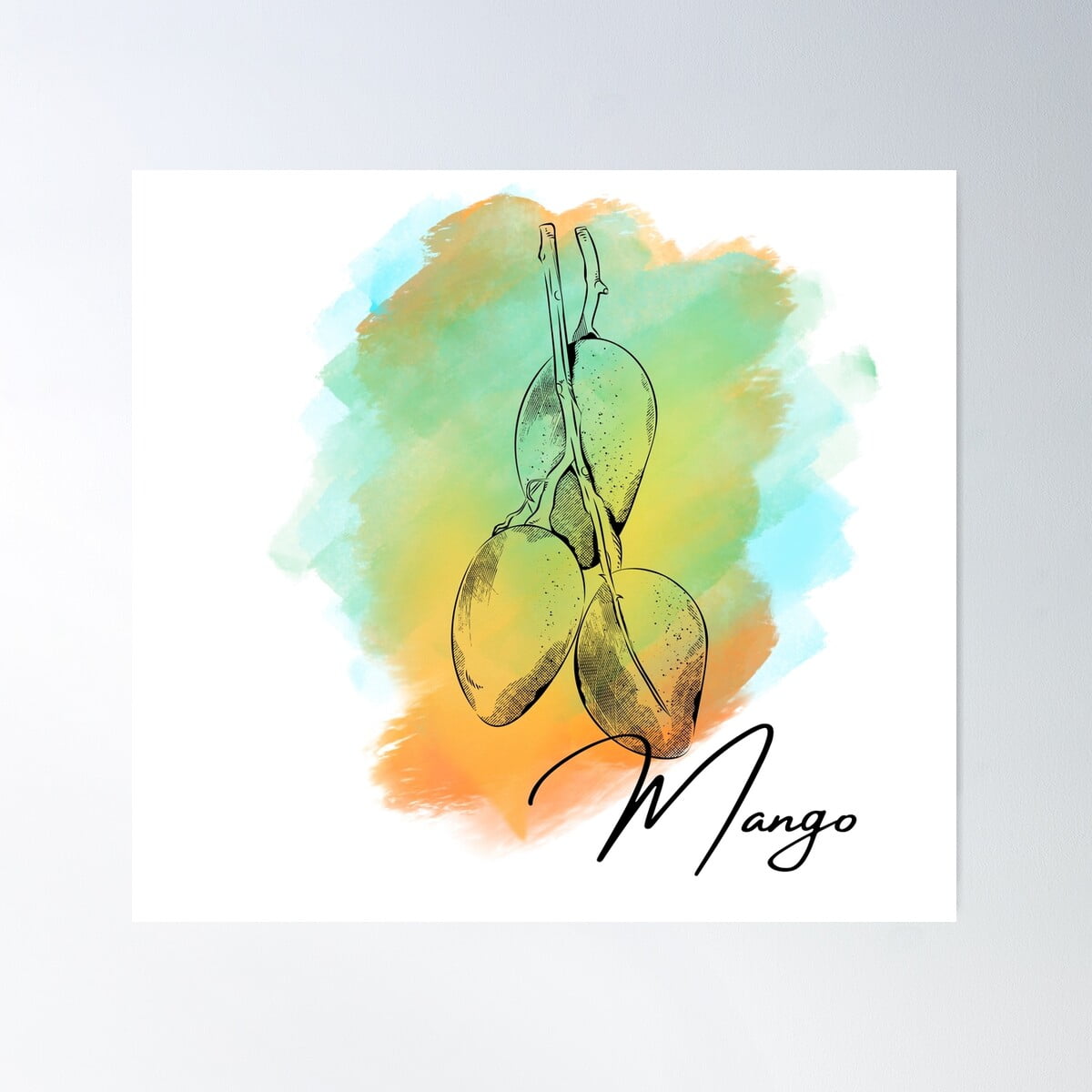 Mango...The Costa Rica Mango Poster Wall Art, Modern Wall Decor For ...