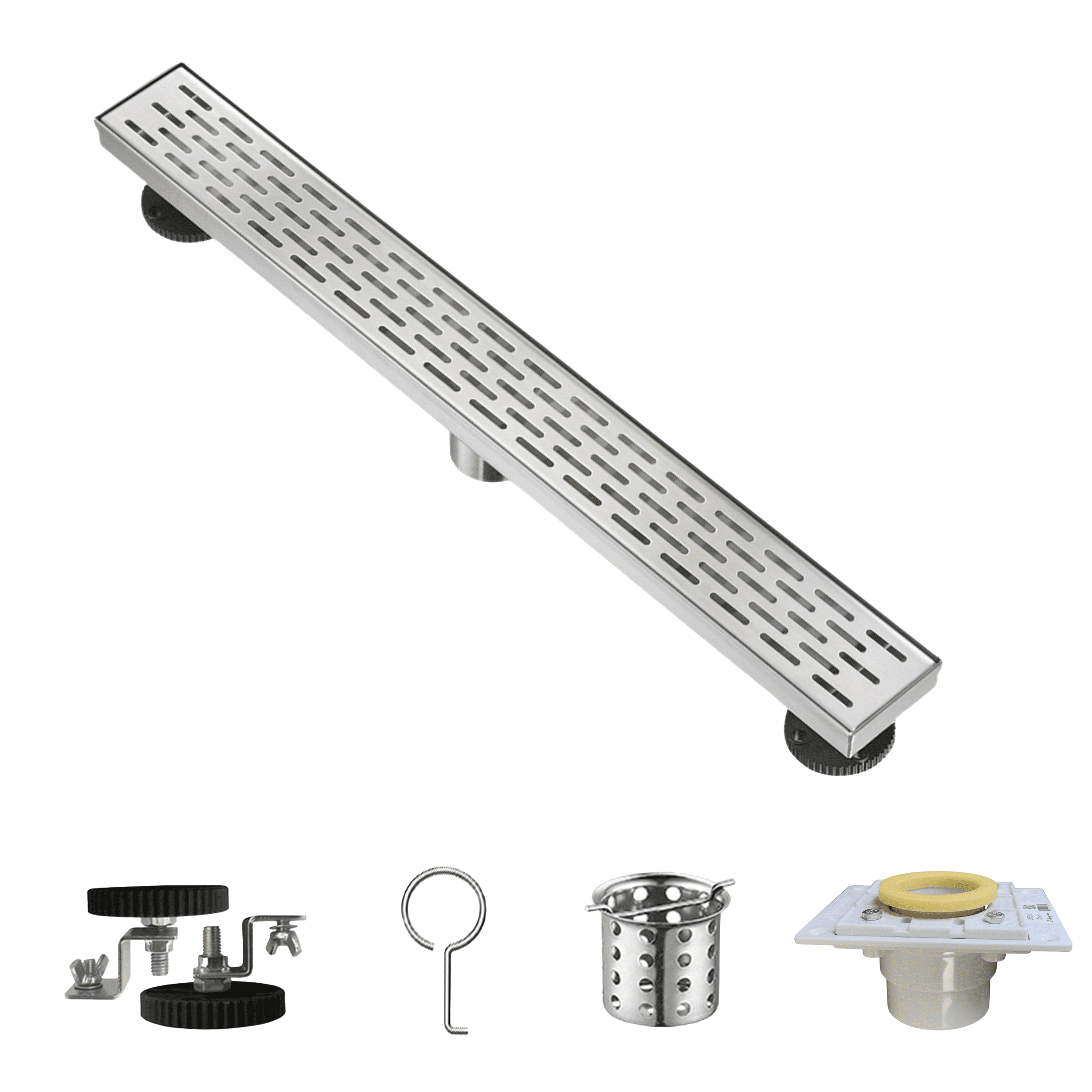 Mango Tile 32 Inch Linear Rectangle Shower Floor Drain Channel for ...