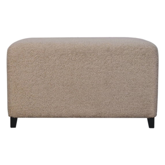 Mango Wood Comfort Ottoman | Soft Surface for Relaxation | Luxury ...