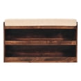 Mango Wood Shoe Rack With Mud Linen And Pull Out Organizers Walnut ...
