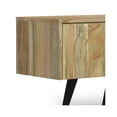 Mango Wood TV Stand 72 Inch " Solid Wood Media Console with Metal Legs ...