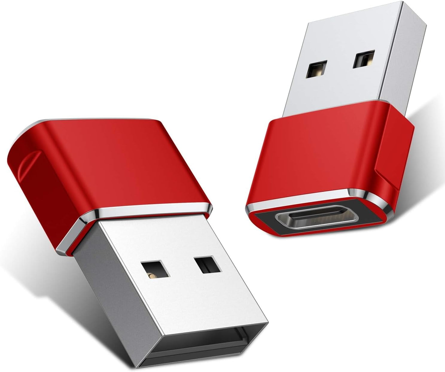 MangoFeel USB to USB C Adapter 2 Pack,USB C Female to A Male Charger ...