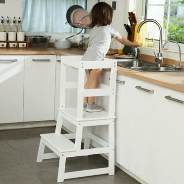 CORE PACIFIC Kitchen Buddy 2-in-1 Stool for Ages 1-3 safe up to 100 lbs ...