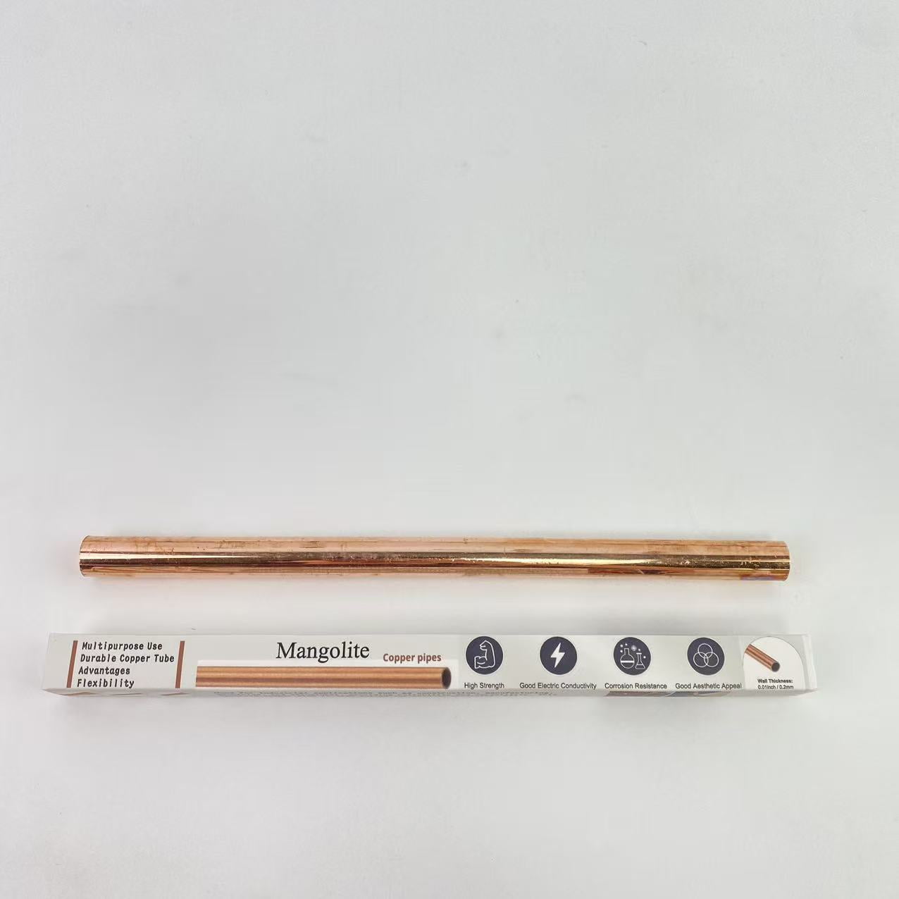 Mangolite Copper pipes,210mm Copper Round Tube, 2mm OD 0.2mm Wall ...