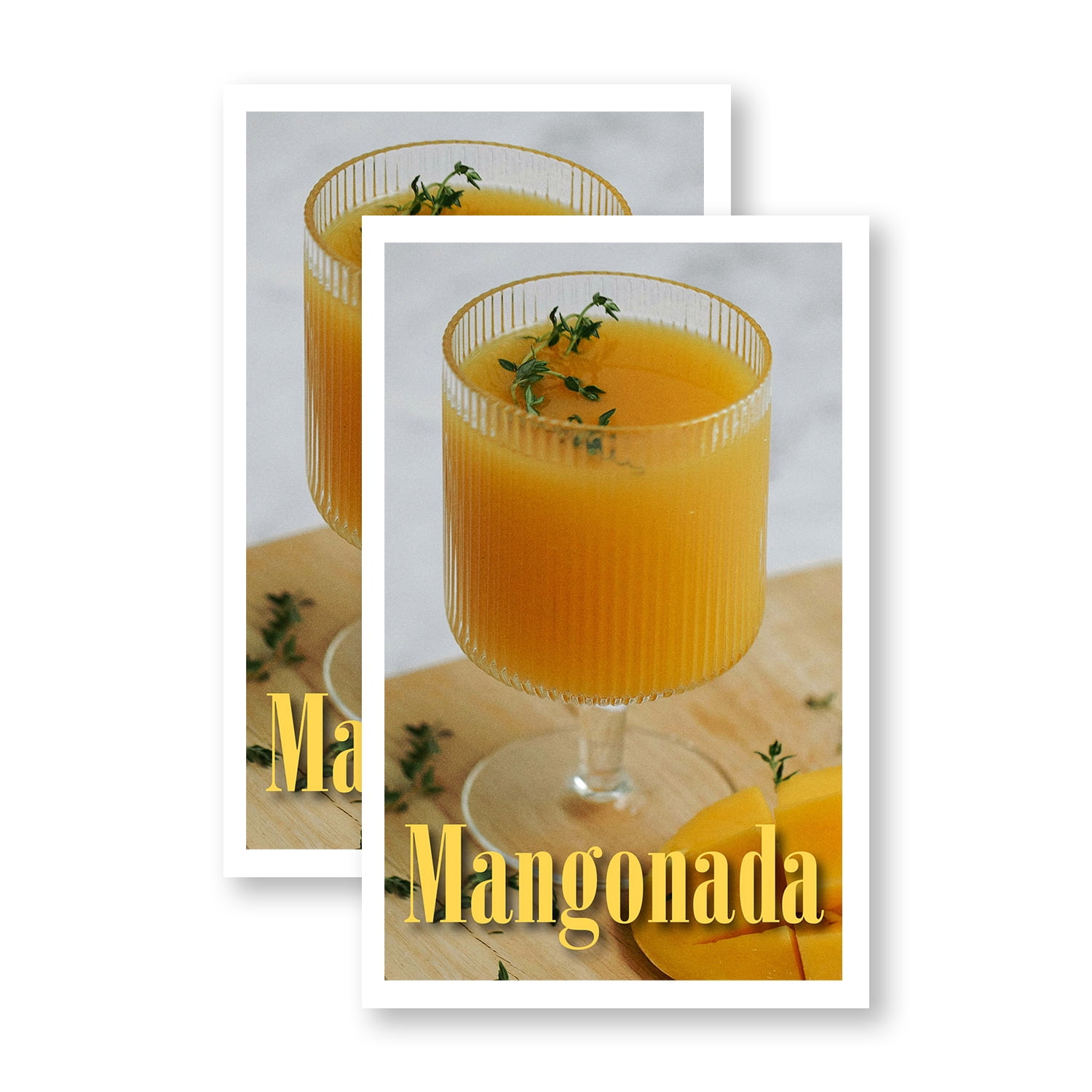 Mangonada (2-Pack) 24 Inch x 36 Inch Vinyl Decals | Sign Insert Peel ...