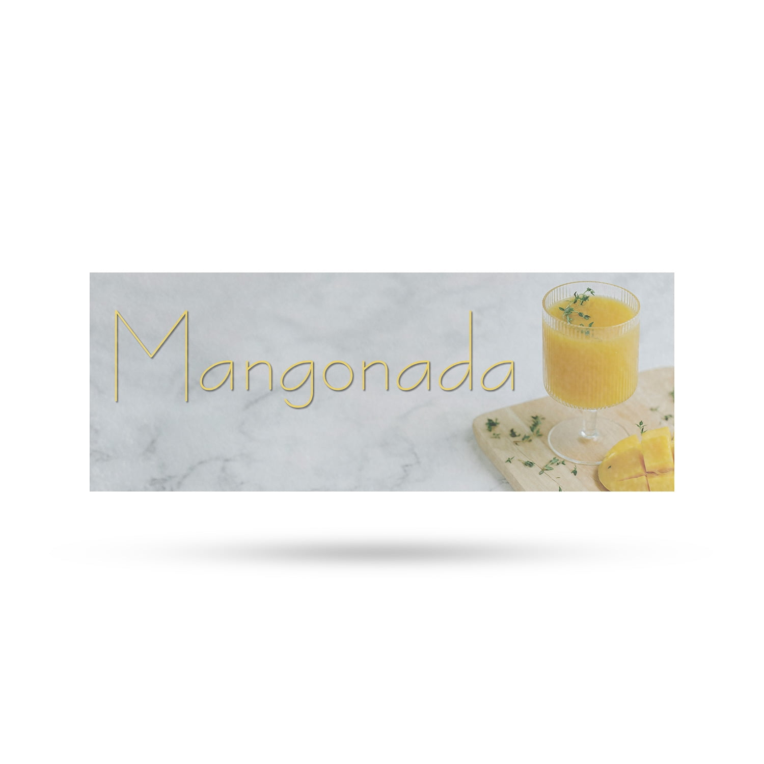 Mangonada Vinyl Decal 12 Inch x 5 Inch Weatherproof Heavy-Duty Adhesive ...