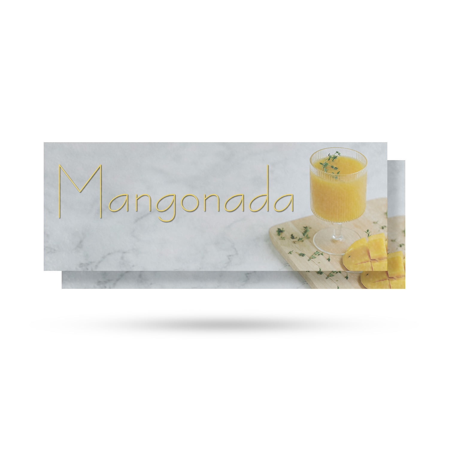 Mangonada Vinyl Decal 2 Pack of 24 Inch x 9 Inch Weatherproof Heavy ...