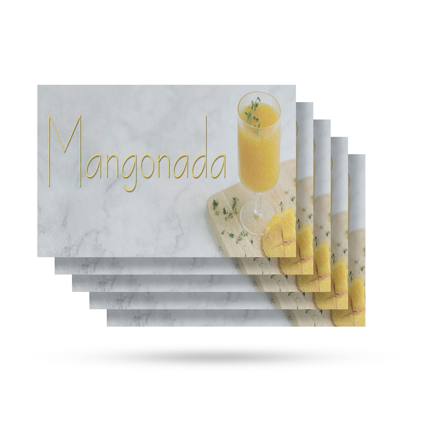 Mangonada Vinyl Decal 5 Pack of 18 Inch x 24 Inch Weatherproof Heavy ...