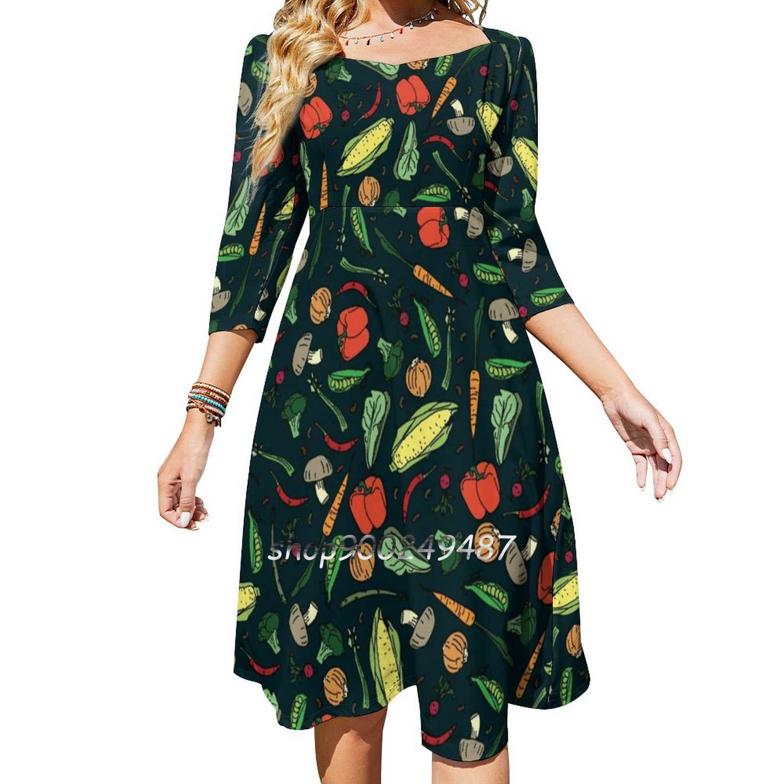 Mangopare Kowhaiwhai Design In Black Sweet Elegant Dress Women Korean ...