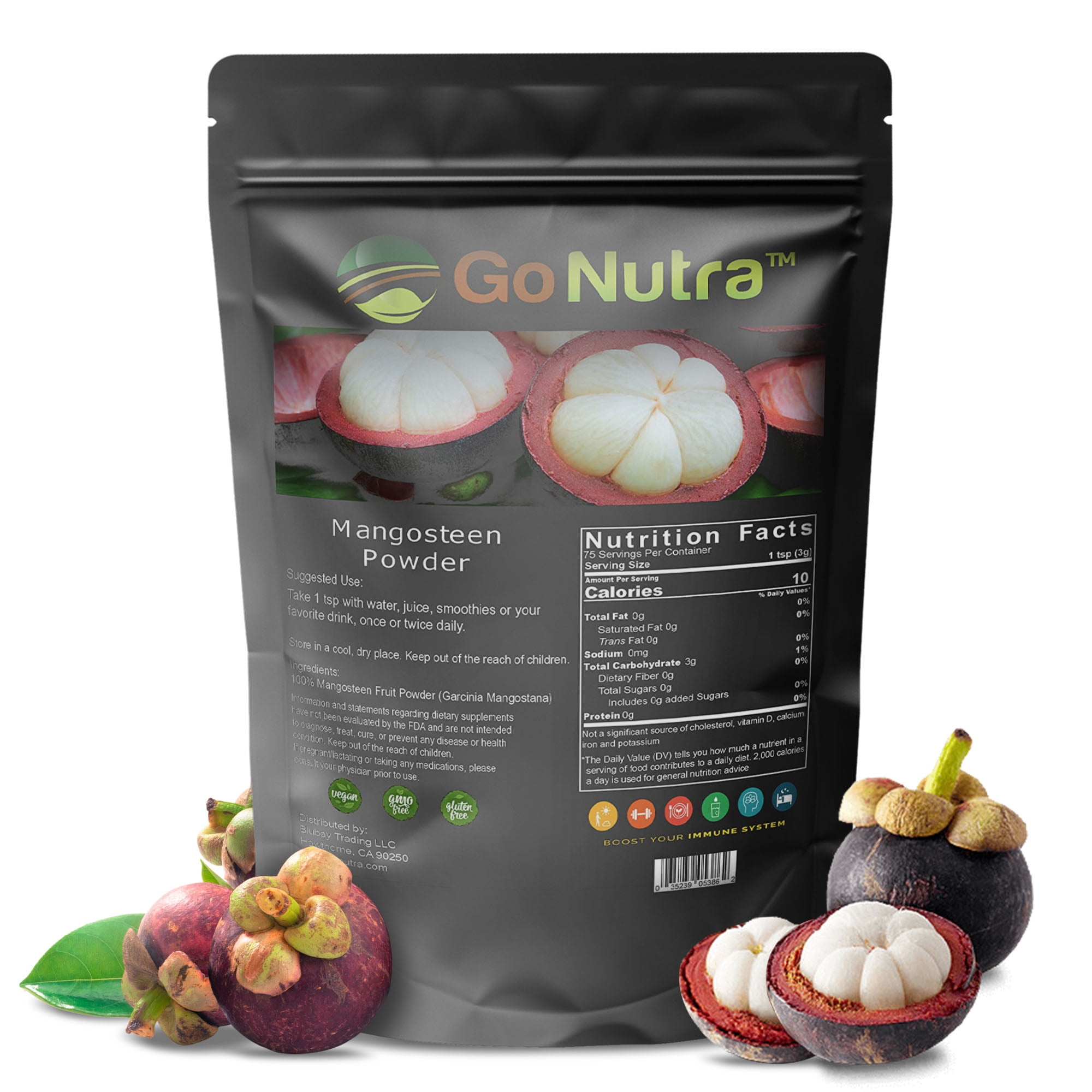 Mangosteen Powder Pericarp 1lb Superfood - Walmart.com