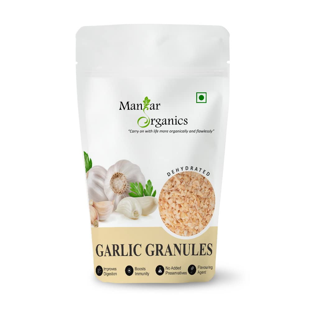 Manhar Organics Dehydrated Garlic Granules (Lahsun) 1Kg - |Crushed ...