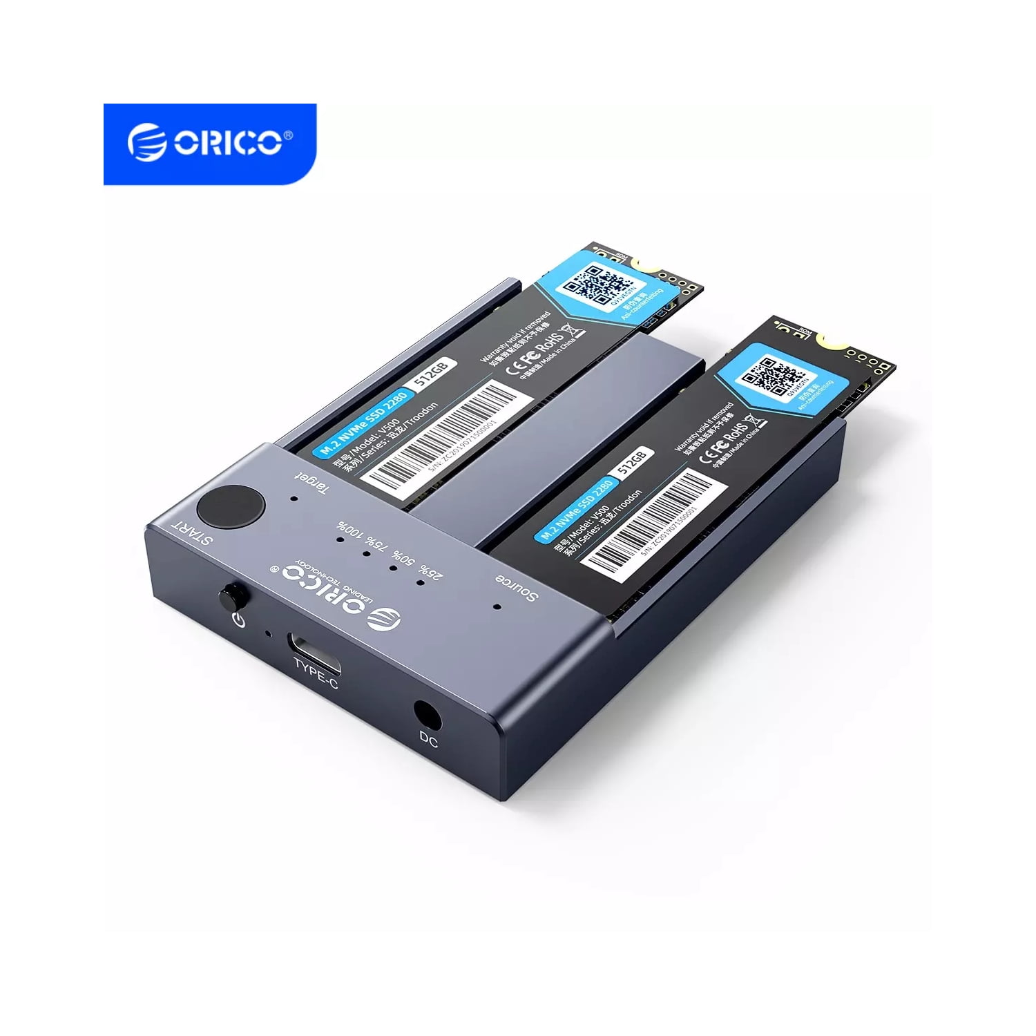 Manhattan 130752 DUAL-BAY M.2 NVME SSD CLONE STATION - Walmart.com