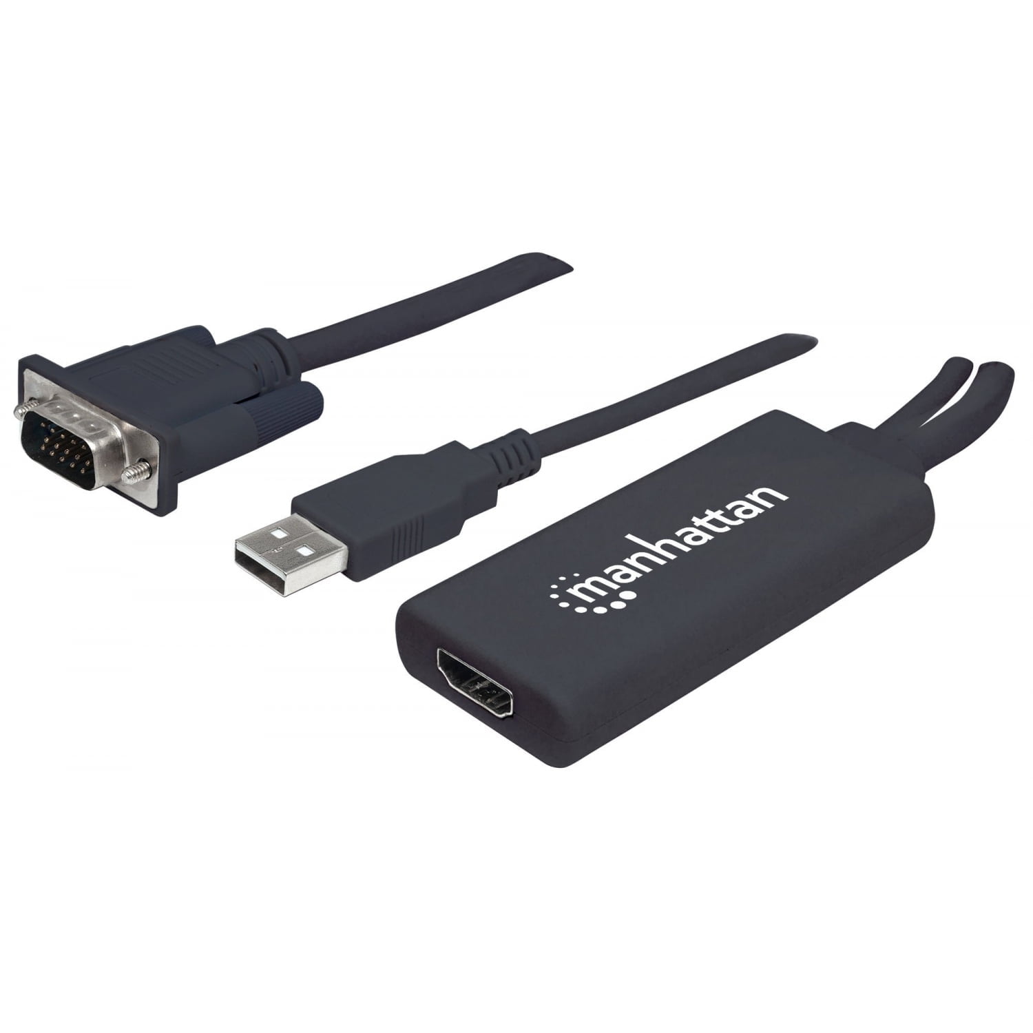 Manhattan 152426 MANHATTAN VGA AND USB TO HDMI CONVERTER CONVERTS ...