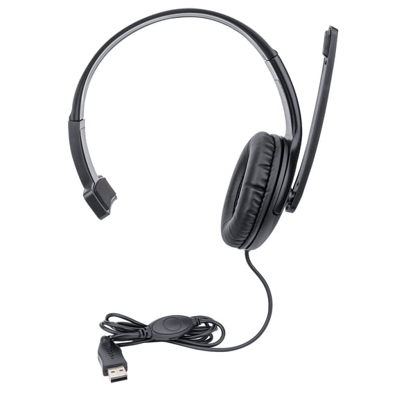 Manhattan, Mono USB Over-Ear Headset, 179874, Handsfree Communication ...