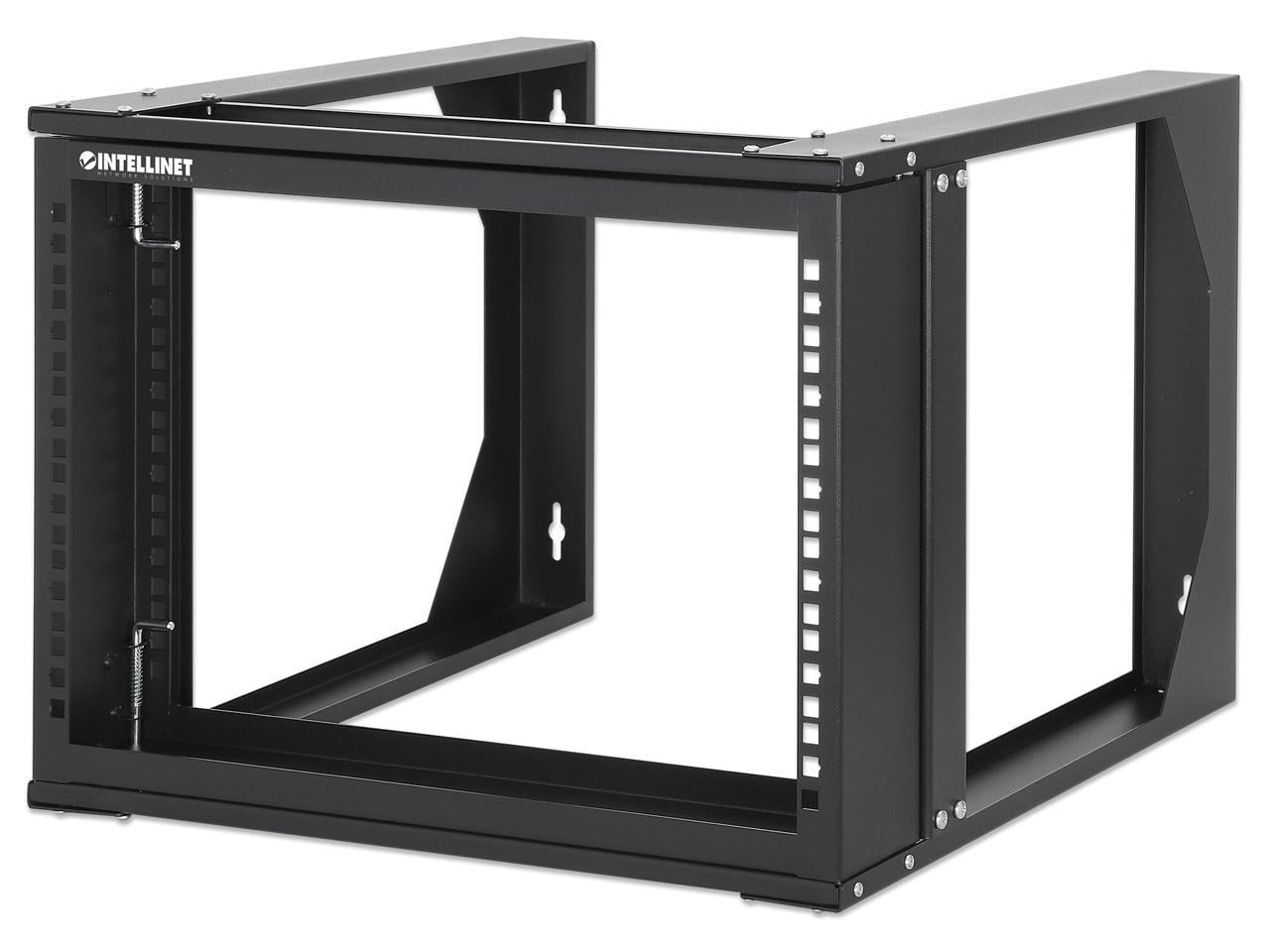 Intellinet 19" Wall Mount 2-Post Open Frame Network Rack, 6U, Hinged ...