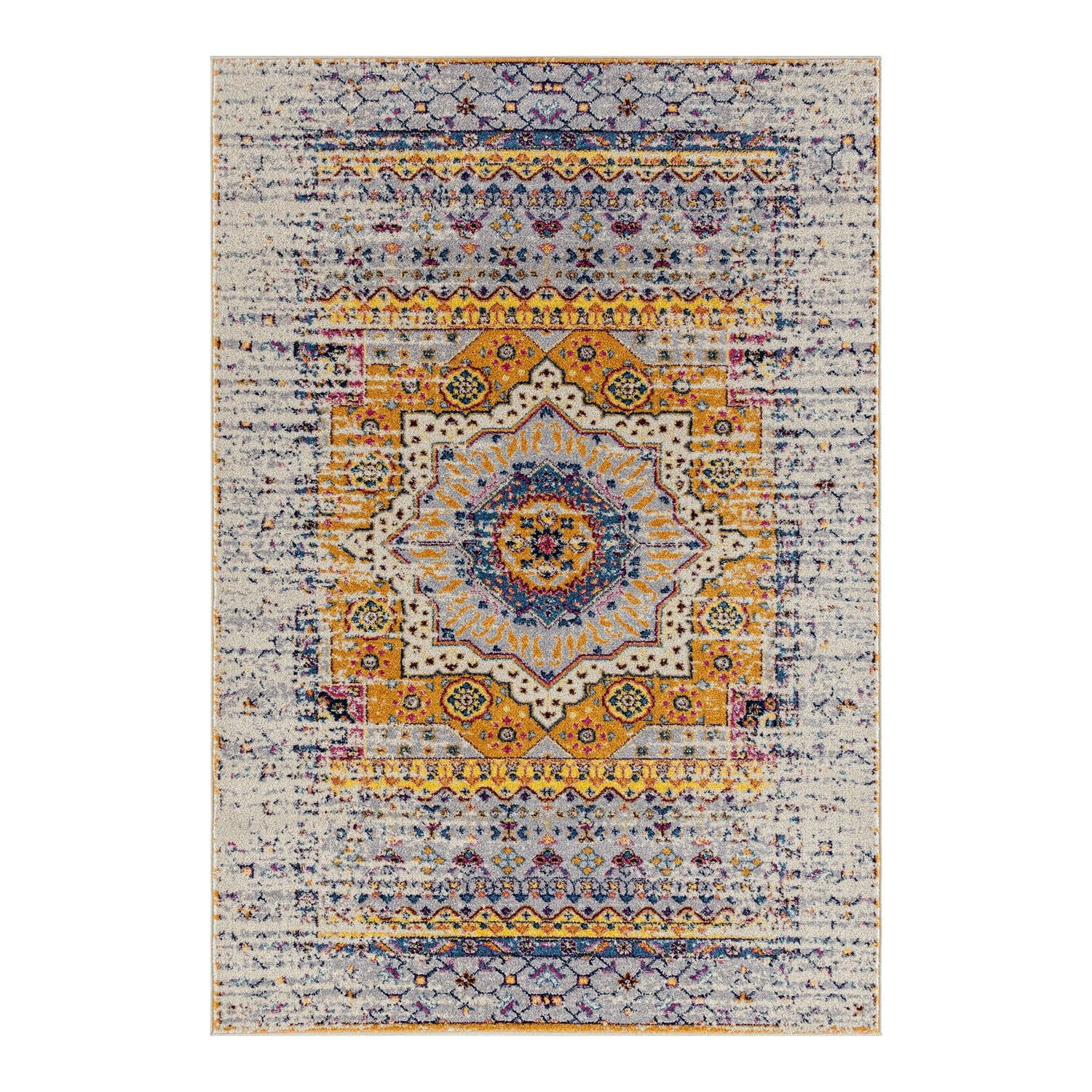 Manhattan MAN-33 Orange Bohemian Rug 7' 6" X 9 ' 6" - Walmart.com