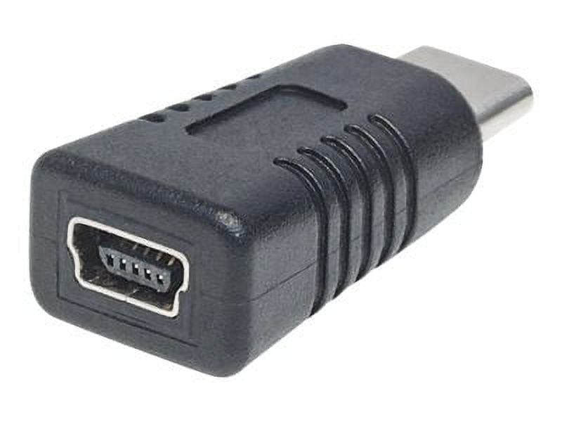 Manhattan 354677 USB 2.0 USB-C Male to Mini-B Female Adapter - Walmart.com