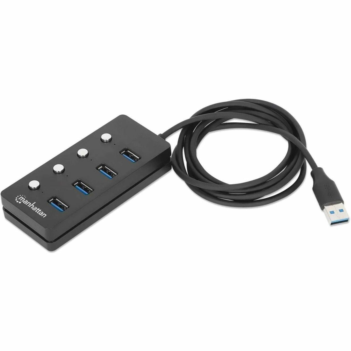 Manhattan 4-Port USB 3.0 Type-A Hub, SuperSpeed 5 Gbps, Charging and ...