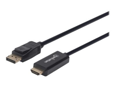 Manhattan DisplayPort 1.2 to HDMI Cable, 4K@60Hz, 1.8m, Male to Male ...