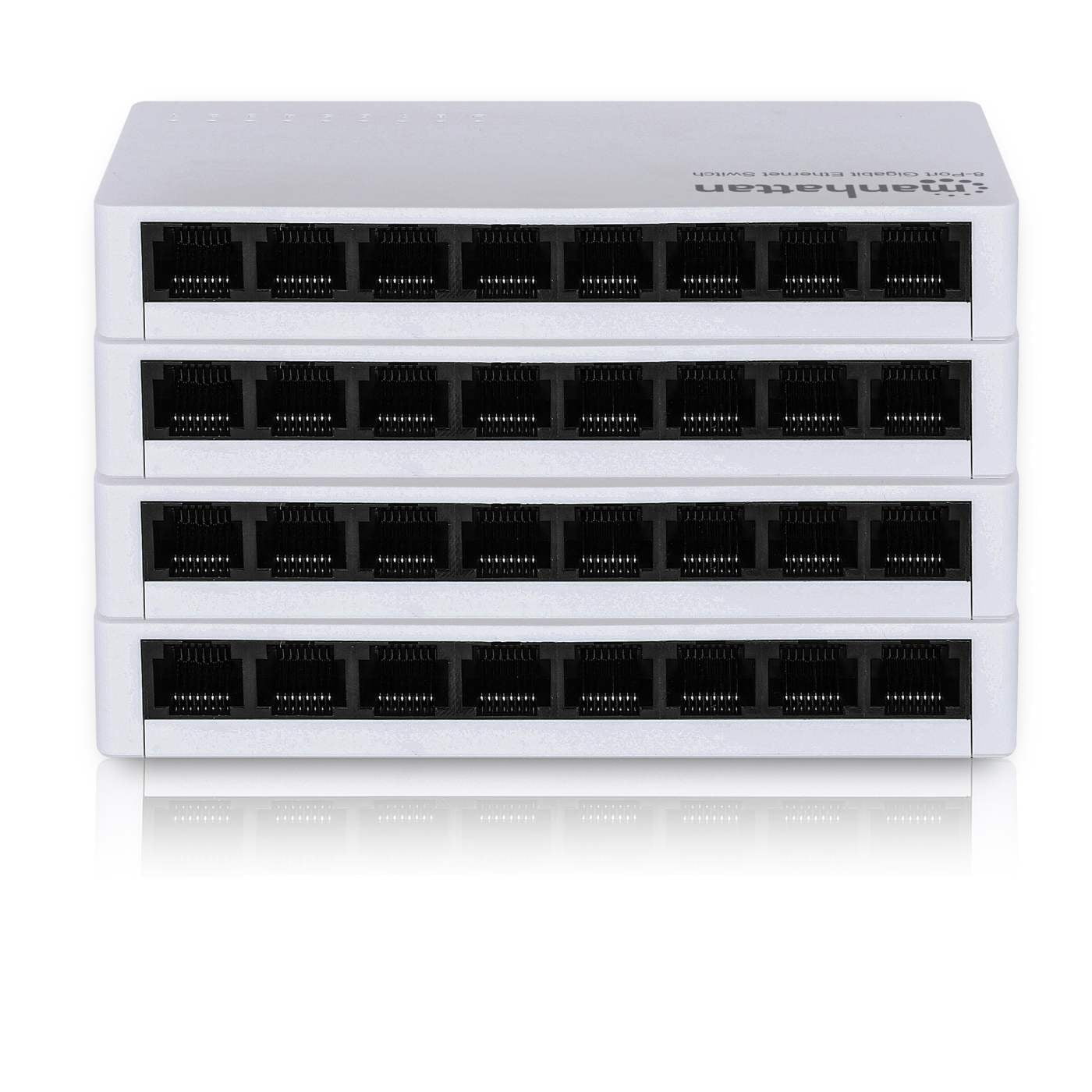 Manhattan 8-Port Gigabit Ethernet Desktop Wall Mount Network Switch | 4 ...