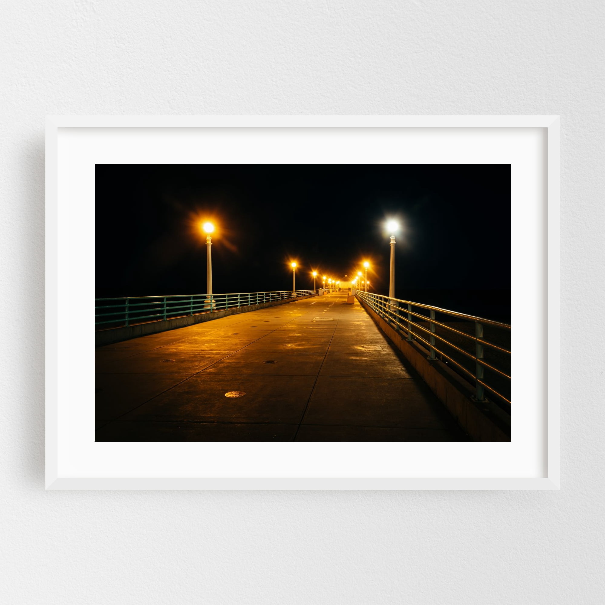 Manhattan Beach Pier at Night - Manhattan Beach California Photography ...