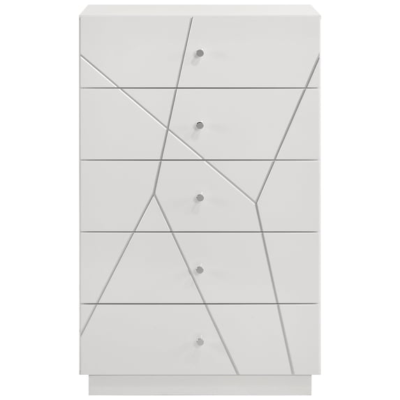 Manhattan Chest – Lacquer Finish with Geometric Design and Spacious ...