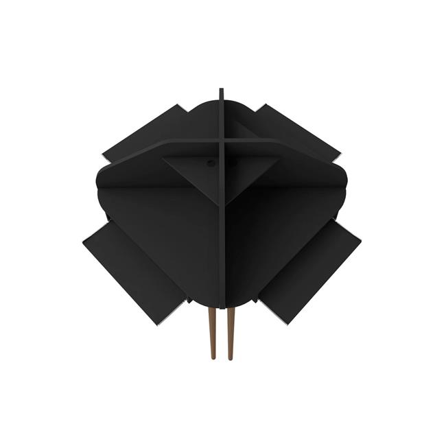 Manhattan Comfort Bradley 4-Piece Round Sectional Cubicle Desk with ...