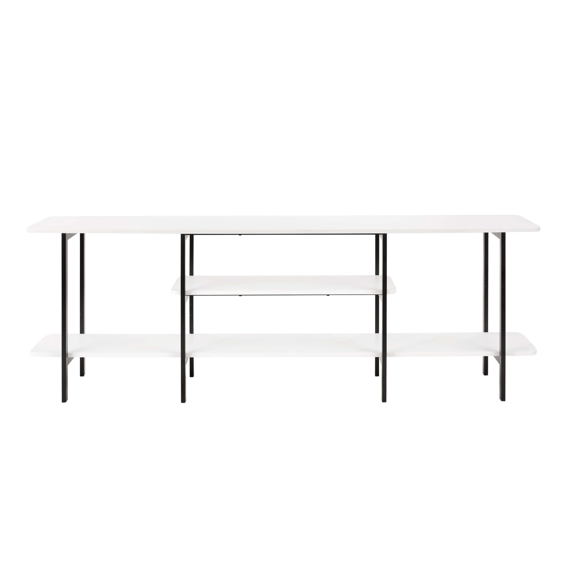 Manhattan Comfort Celine Side Table Console from Engineered Wood in White - Walmart.com