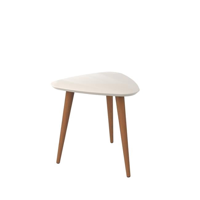 Manhattan Comfort Utopia 19.68 in. High Triangle End Table With Splayed ...