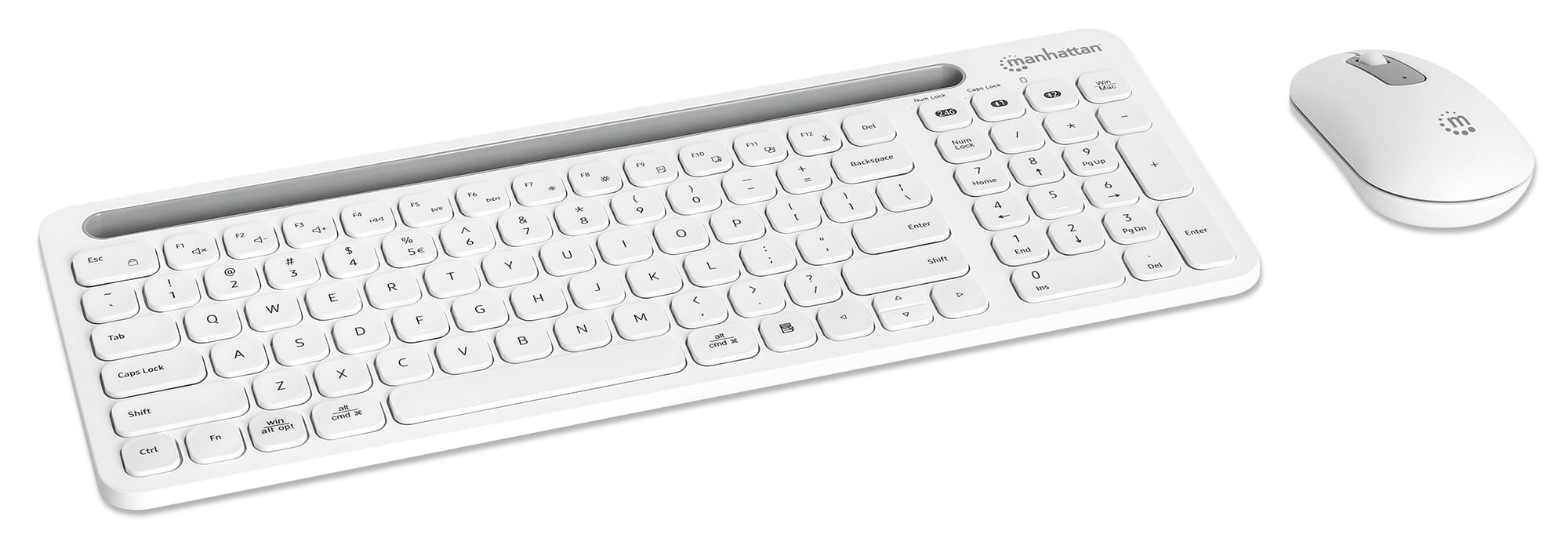 Manhattan Dual-Mode Wireless Keyboard and Mouse Combo Set, 2.4 Ghz and ...