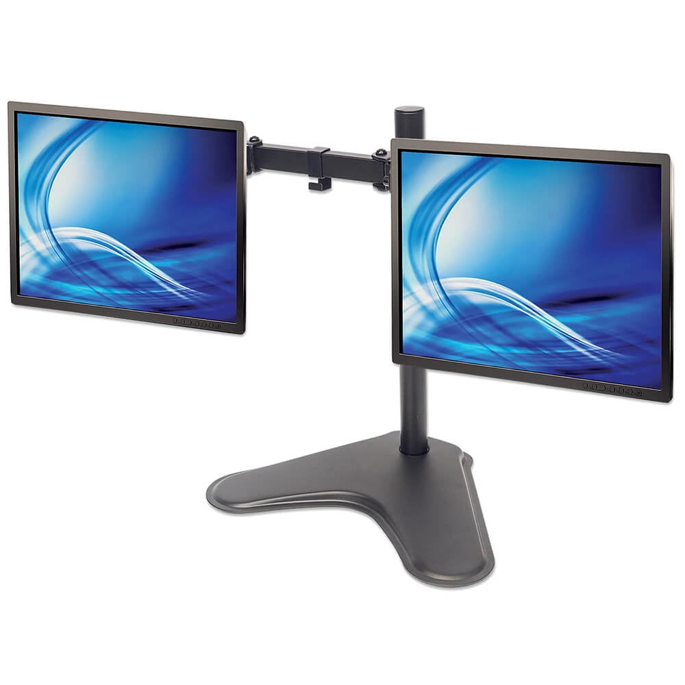 Manhattan Dual up to 27" TV & Monitor Desk Mount Black 461559 - Walmart.com