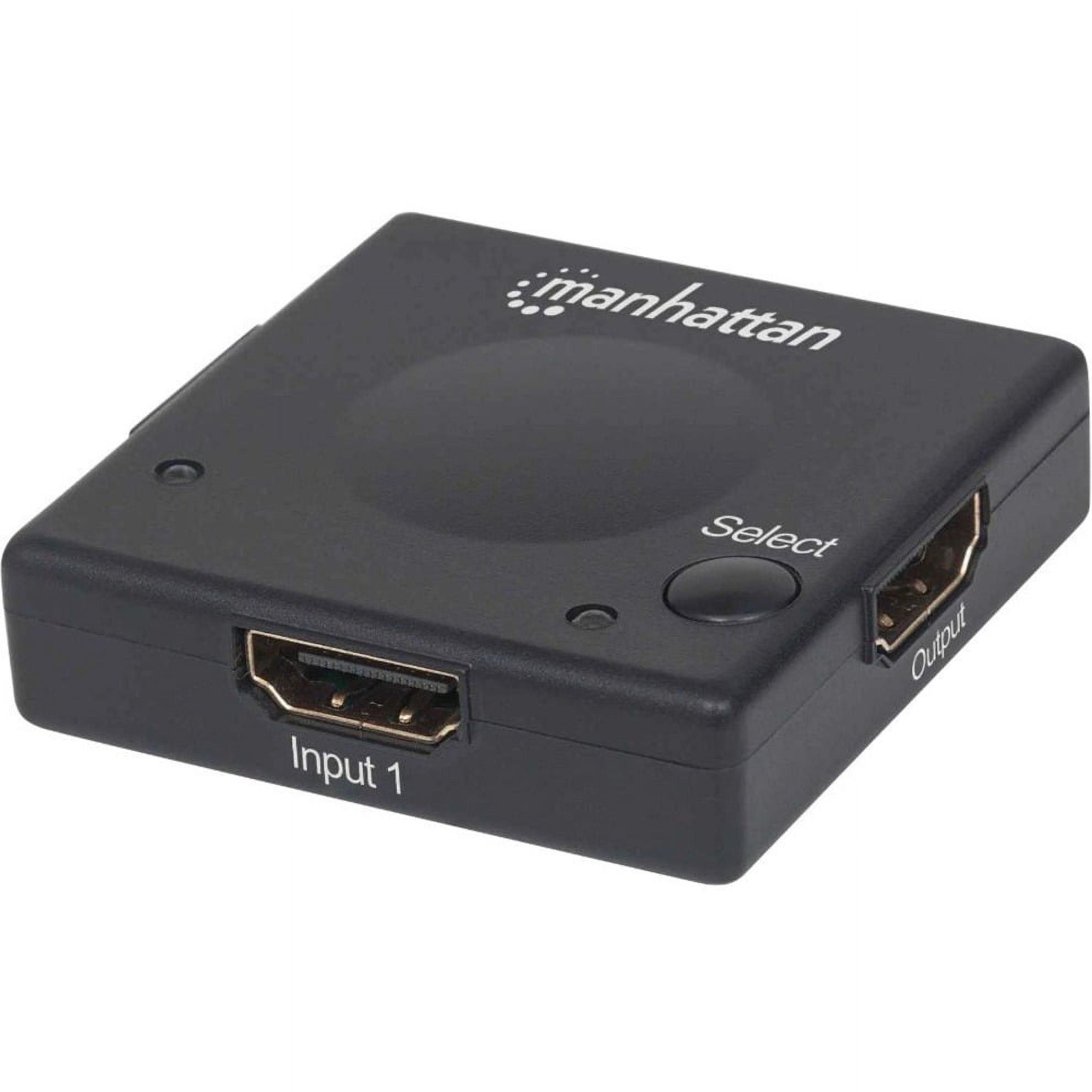 Manhattan 1080p 2-Port HDMI Switch Automatic and Manual Switching ...