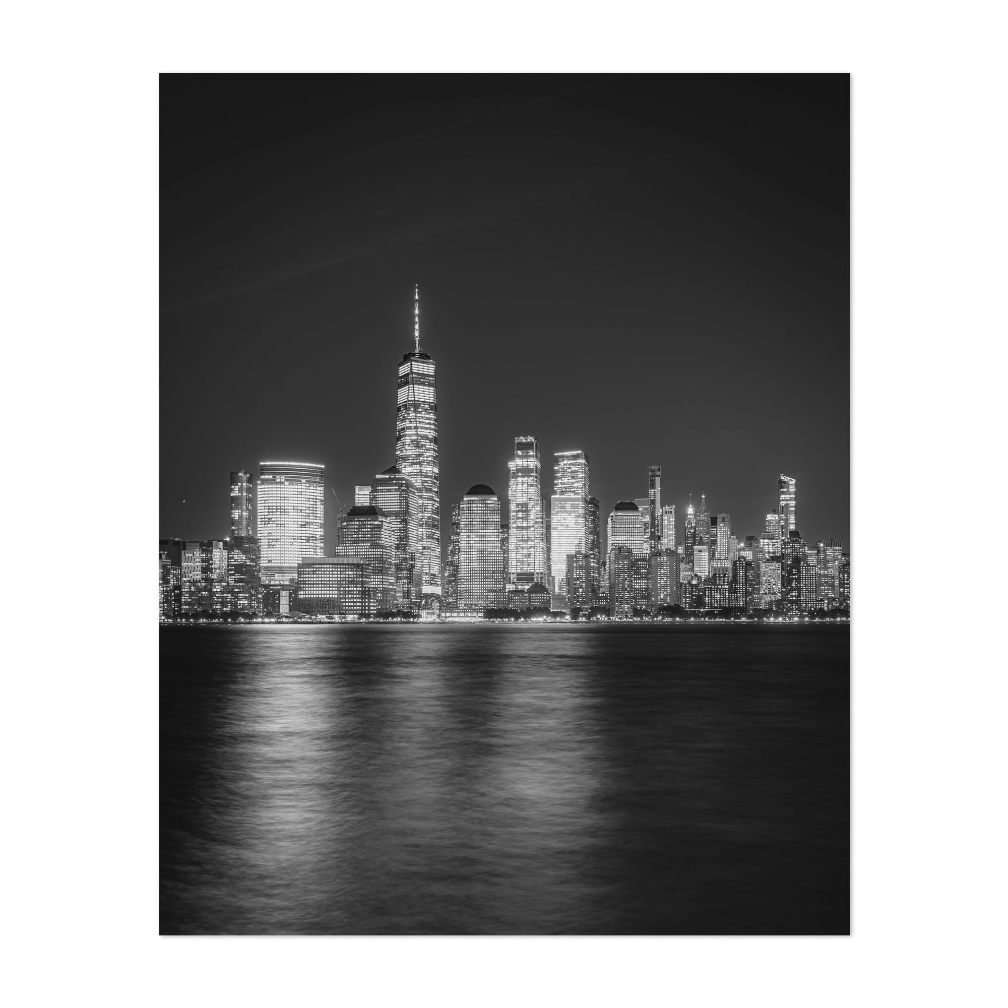Manhattan from Jersey City B&W - Jersey City New Jersey Photography ...