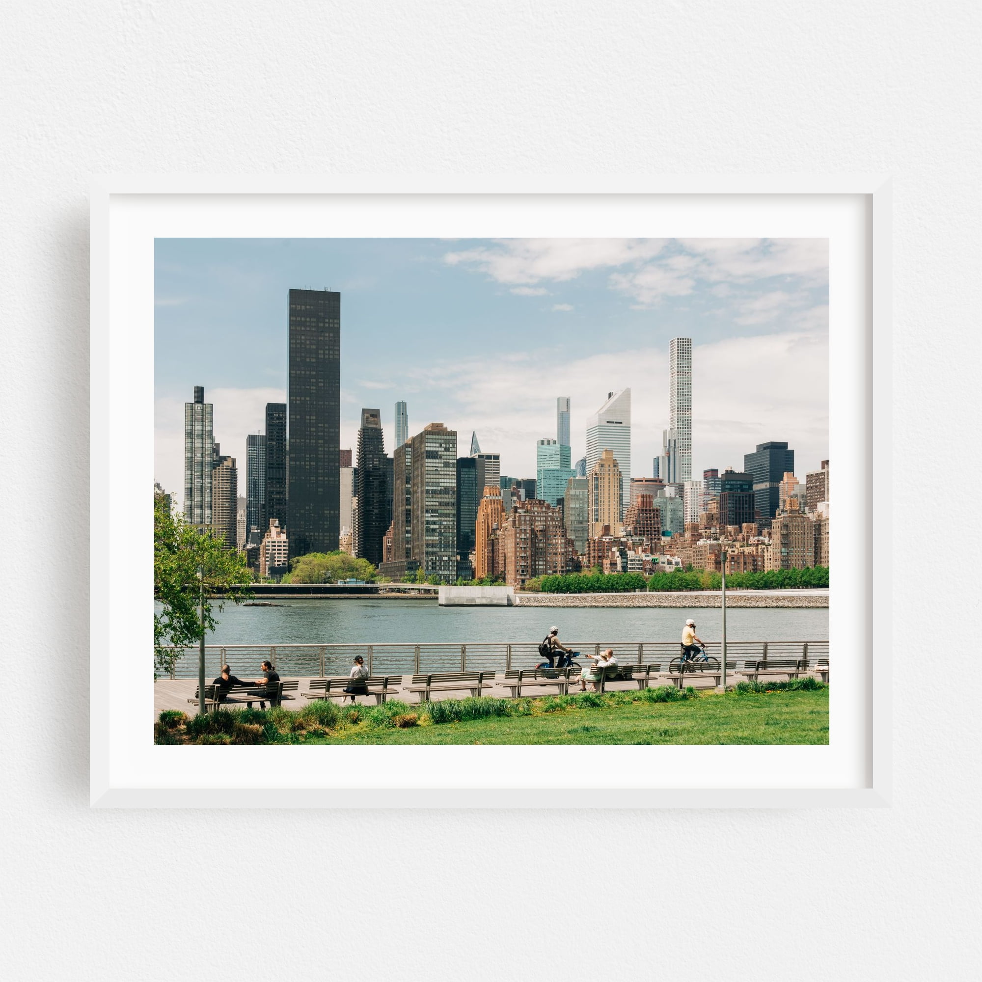 Manhattan from LIC 01 - Queens New York Photography City Skyline Architecture Travel Poster ...