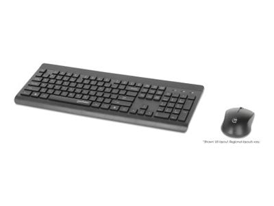 Manhattan MWK7350 Wireless USB Keyboard and Mouse Combo Set - USB Type ...