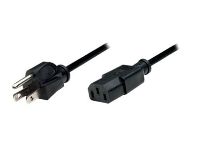 Manhattan PC Power Cable 6' Black - Walmart Business Supplies