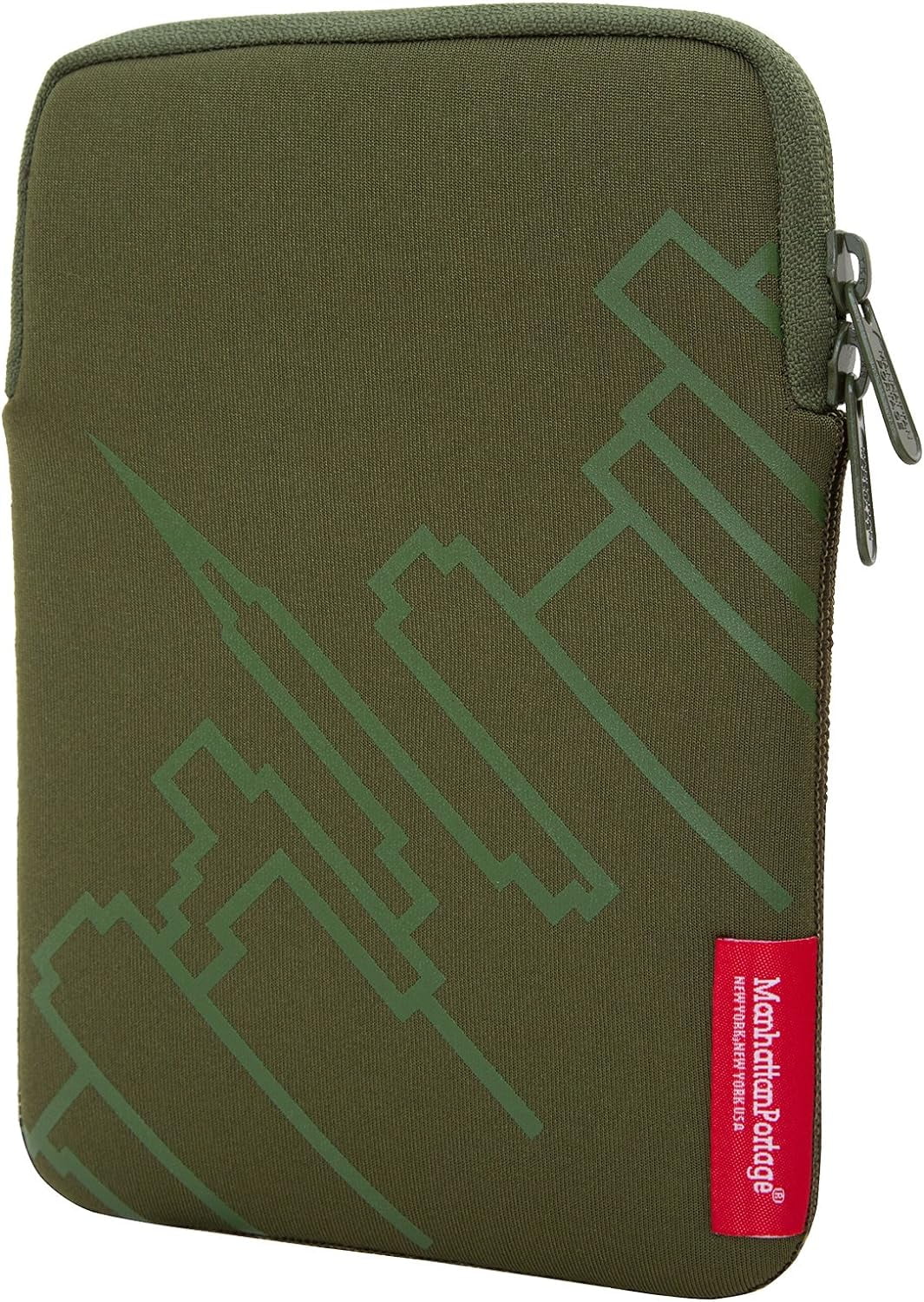 Manhattan Portage iPad Mini Sleeve Skyline, Olive, 6-8 inches. iPad ...